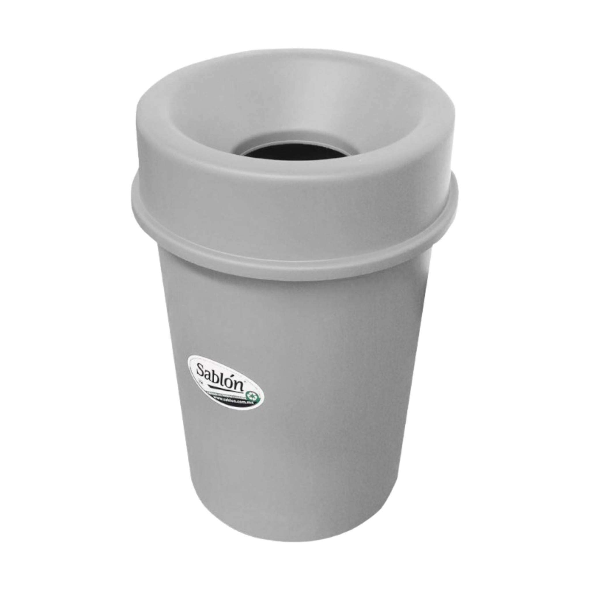 BOTE REDONDO 45 LT C/TAPA EMBUDO GRIS – Aliton Box Storage