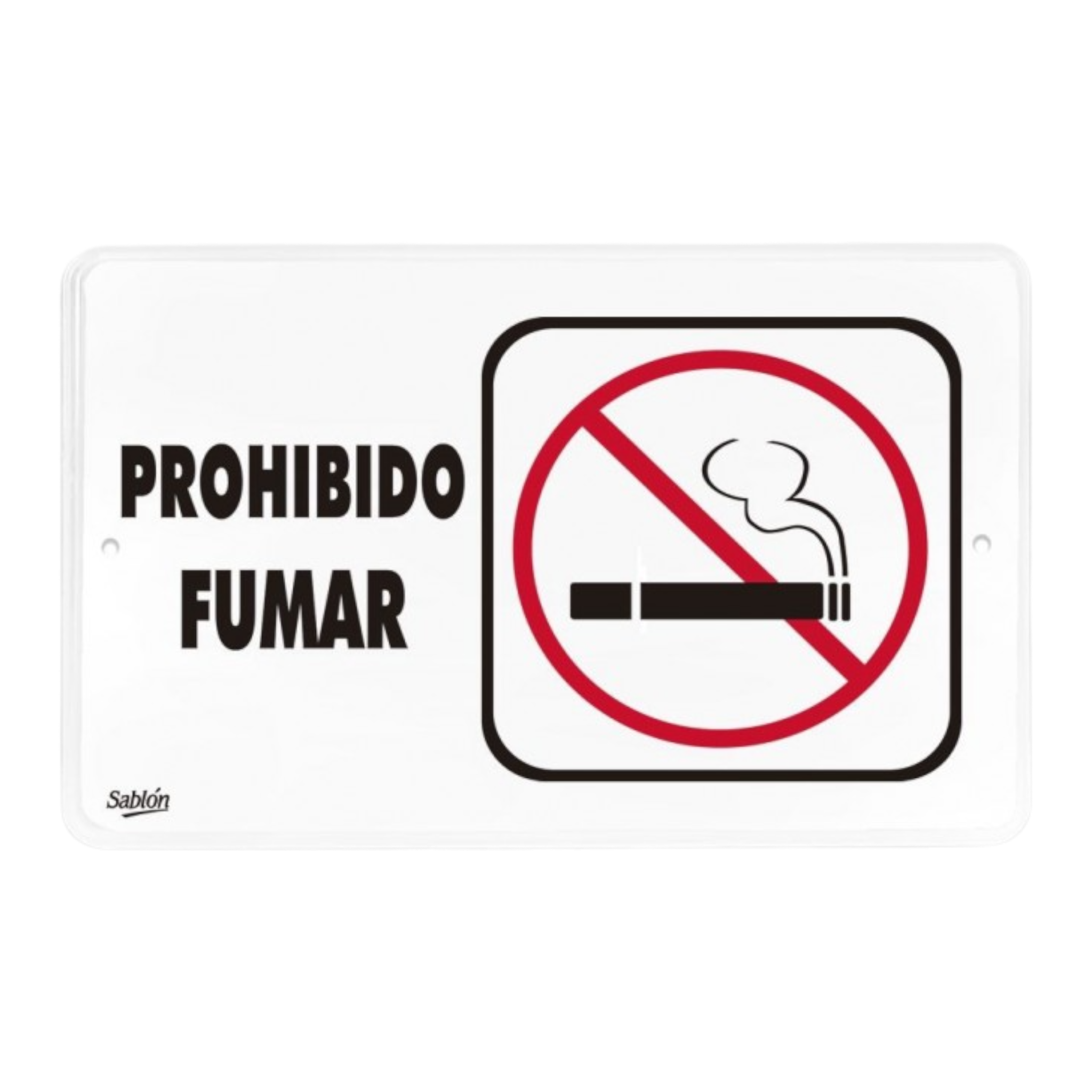 SEÑAL PROHIBIDO FUMAR 22.8x15.2 – Aliton Box Storage